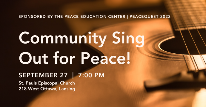 Community Sing Out For Peace - Peace Education Center